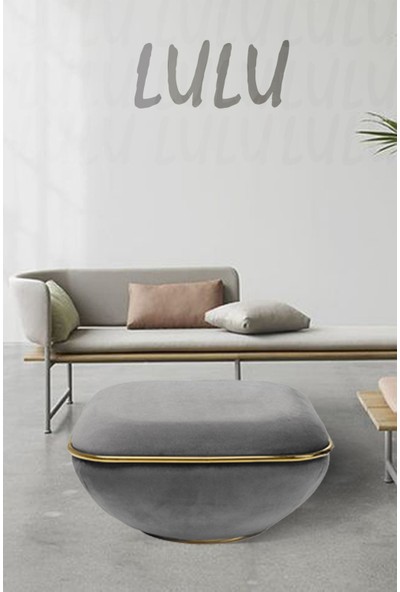Zem Lulu Grey - Gold Puf