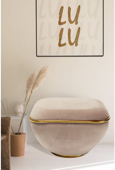 Zem Lulu Cream - Gold Puf Zem Lulu Cream - Gold Puf