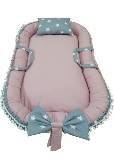 Rosemilla %100 Organik Pamuk Büyük Boy Babynest ve Baş Yastığı İkili Set