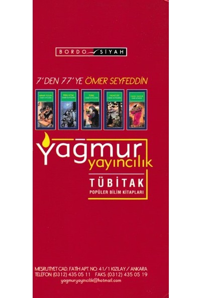 Bordo Siyah Yayınları 7'den 77'ye Ömer Seyfeddin Öyküleri 5 Kitap