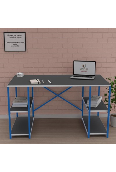 Kenzlife ofis masası yutaka 075x130x40 grimvi Kenzlife ofis masası yutaka 075x130x40 grimvi