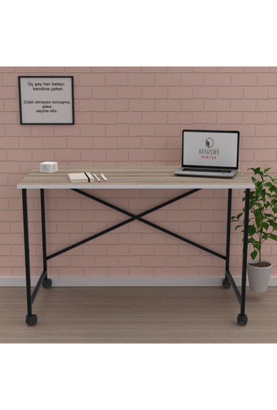 Kenzlife ofis masası momoko 075x170x40 crdsyh tekerlekli