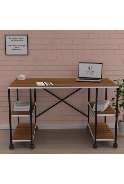 Kenzlife ofis masası sumiko 075x150x80 cvzsyh tekerlekli