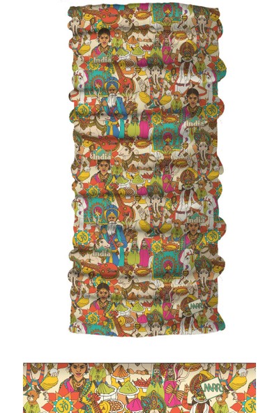 Narr Delhi Unisex Renkli Bandana N20134