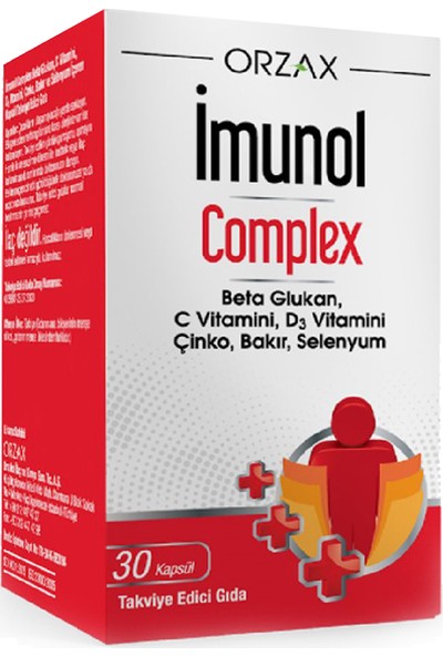 Orzax Imunol Complex 30 Kapsül Orzax Imunol Complex 30 Kapsül