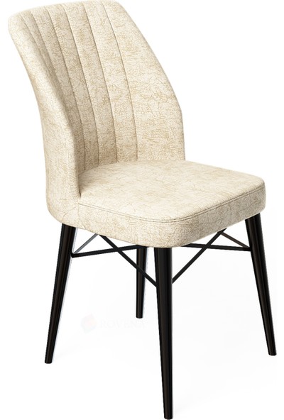 Rovena Liva Siyah Gürgen Ayaklı sandalye