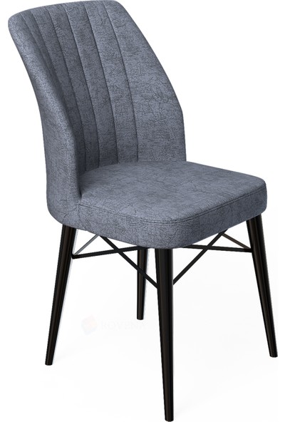 Rovena Liva Siyah Gürgen Ayaklı sandalye