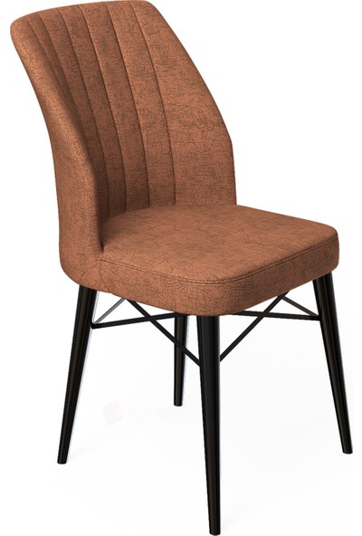 Rovena Liva Siyah Gürgen Ayaklı sandalye