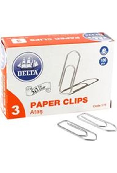 Delta No 3 Ataş 5 Paket 100'lü Delta No 3 Ataş 5 Paket 100'lü