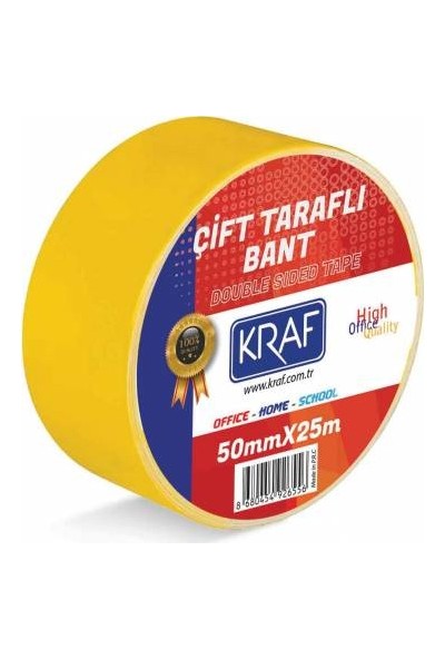 Kraf Çift Taraflı Bant 50MM x 25 Metre