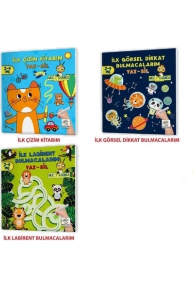 Yükselen Zeka Evde Etkinlik Seti 2 – Mucit Karınca Serisi Yaz-Sil Kitaplar / Çocuk Etkinlik Kitabı Yükselen Zeka Evde Etkinlik Seti 2 – Mucit Karınca Serisi Yaz-Sil Kitaplar / Çocuk Etkinlik Kitabı