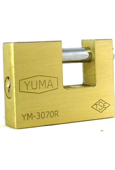 Yuma Yassı Asma Kilit 70 mm (Kayar Milli) Yuma Yassı Asma Kilit 70 mm (Kayar Milli)