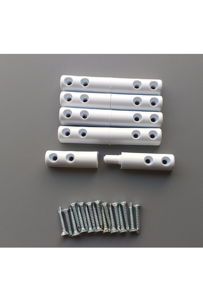 Sineklik Aksesuarı - 17x25 Sineklik Menteşesi 5'li Beyaz Sineklik Aksesuarı - 17x25 Sineklik Menteşesi 5'li Beyaz