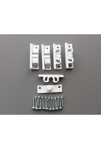 Gülpen Sineklik Aksesuarı - 17x25 Sineklik Kilit çıtçıt 10'lu Beyaz