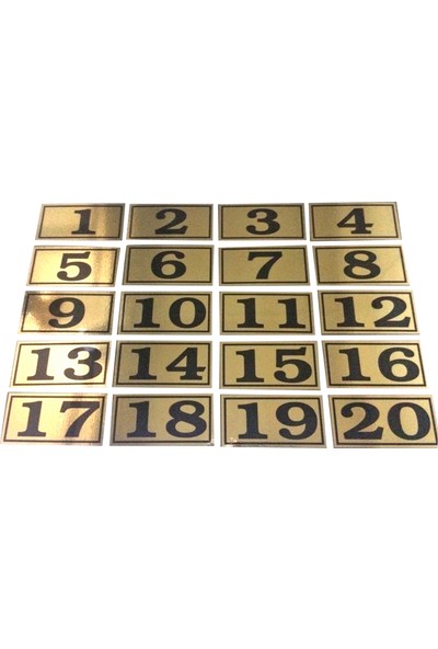 Gendec 4x8 cm 1 Den 20 Ye Yapışkanlı Altın Sarı Gendec 4x8 cm 1 Den 20 Ye Yapışkanlı Altın Sarı