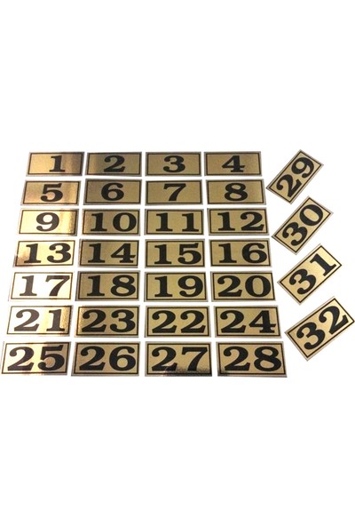 Gendec 4x8 cm 1 Den 32 Ye Yapışkanlı Altın Sarı Gendec 4x8 cm 1 Den 32 Ye Yapışkanlı Altın Sarı