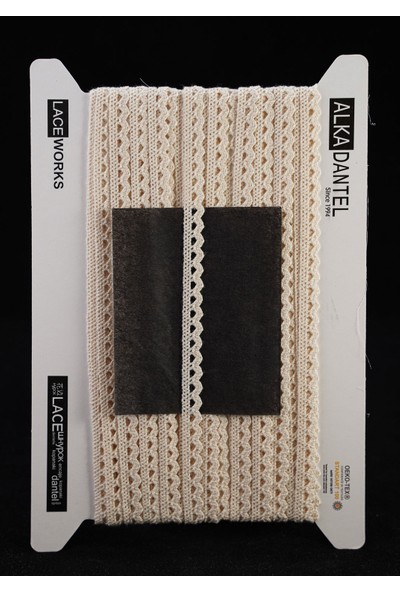 Alka Dantel Pamuk Krem Kopanaki 10 mt Alka Dantel Pamuk Krem Kopanaki 10 mt