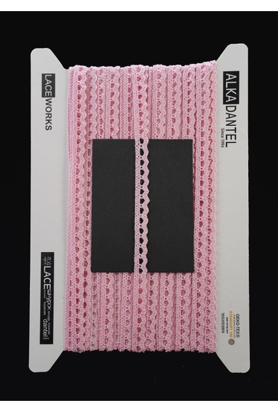 Alka Dantel Pamuk Bebe Pembe Kopanaki 10 mt Alka Dantel Pamuk Bebe Pembe Kopanaki 10 mt