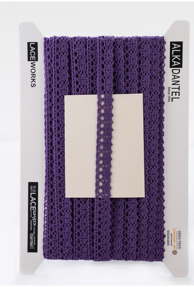 Alka Dantel Pamuk Violet Kopanaki 10 mt