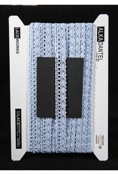 Alka Dantel Pamuk Bebe Mavi Kopanaki 10 mt Alka Dantel Pamuk Bebe Mavi Kopanaki 10 mt