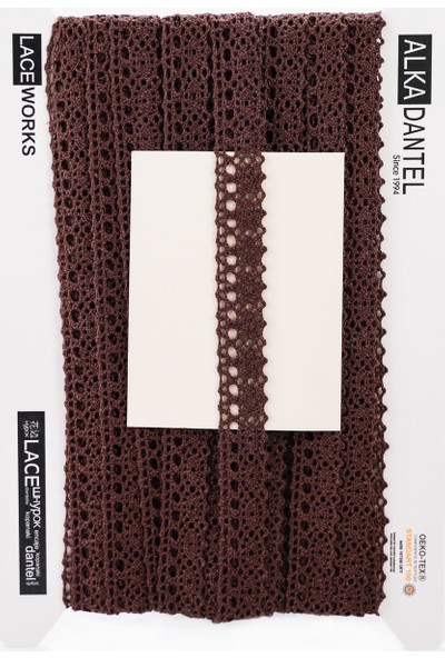 Alka Dantel Pamuk Kahve Kopanaki 10 mt Alka Dantel Pamuk Kahve Kopanaki 10 mt