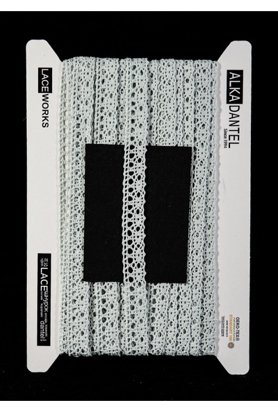 Alka Dantel Pamuk Mint Yeşili Kopanaki 10 mt Alka Dantel Pamuk Mint Yeşili Kopanaki 10 mt