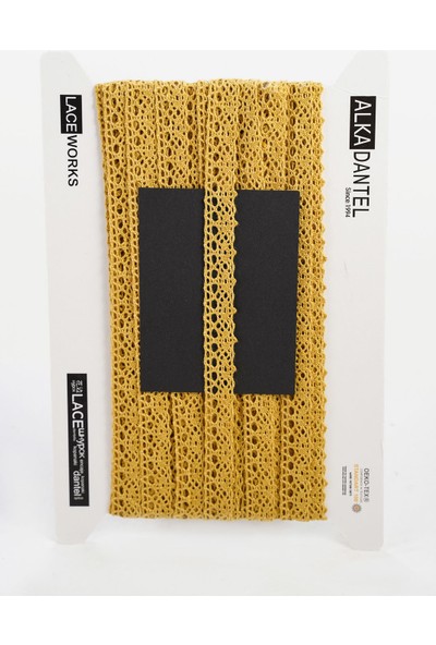 Alka Dantel Pamuk Hardal Kopanaki 10 mt