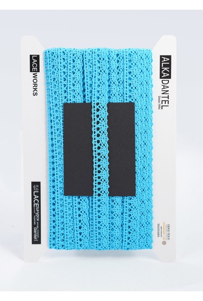 Alka Dantel Pamuk Turkuaz Kopanaki 10 mt Alka Dantel Pamuk Turkuaz Kopanaki 10 mt