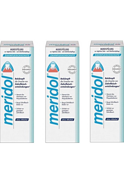 Meridol Ağız Bakım Suyu 400 ml 3 Kutu