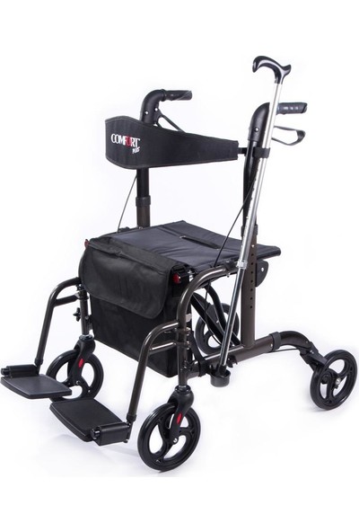 Comfort Plus BZ9124A Lüx Ithal Ayak Pedallı Alüminyum Rolatör Yürüteç Comfort Plus BZ9124A Lüx Ithal Ayak Pedallı Alüminyum Rolatör Yürüteç