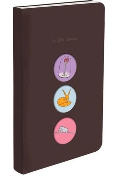 Epsilon Küçük Prens Circle Collection Tilki-Gül-Fil Deri Defter Epsilon Küçük Prens Circle Collection Tilki-Gül-Fil Deri Defter