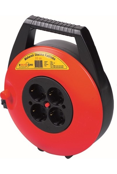 Izeltaş Makaralı Uzatma Kablosu El Tipi 10 m