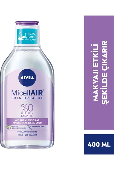 Nivea Micellair Makyaj Temizleme Suyu Hassas Ciltler 400 Ml