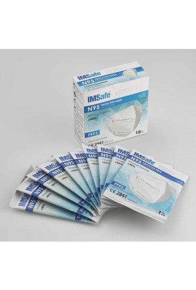 Imsafe Imsafe N95 Maske 10'Lu 2 Kutu (20 Adet)