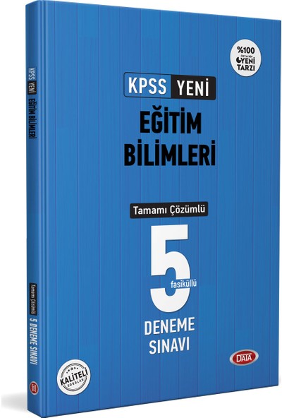 Data Yayınları KPSS Eğitim Bilimleri Tamamı Çözümlü 5 Deneme Sınavı Data Yayınları KPSS Eğitim Bilimleri Tamamı Çözümlü 5 Deneme Sınavı
