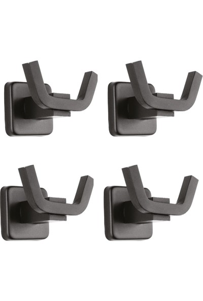 Ahlez Kare Mat Siyah İkili Bornoz Askılık 4 Adet Ahlez Kare Mat Siyah İkili Bornoz Askılık 4 Adet