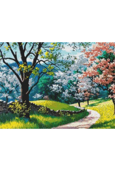 Movas SanatÇiçekli Bir Patika Elmas Mozaik Tablo Mozaik Puzzle 50 x 40 cm E2020-1484-M Movas SanatÇiçekli Bir Patika Elmas Mozaik Tablo Mozaik Puzzle 50 x 40 cm E2020-1484-M