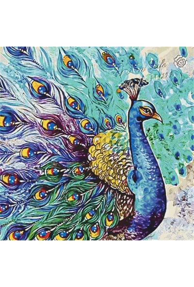 Movas Sanat Asil Tavuz Kuşu Elmas Mozaik Tablo Mozaik Puzzle 45 x 45cm E2020-1700-M Movas Sanat Asil Tavuz Kuşu Elmas Mozaik Tablo Mozaik Puzzle 45 x 45cm E2020-1700-M