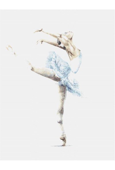 Movas Sanat Balerin Elmas Mozaik Tablo Mozaik Puzzle 40 x 50cm E20201714M