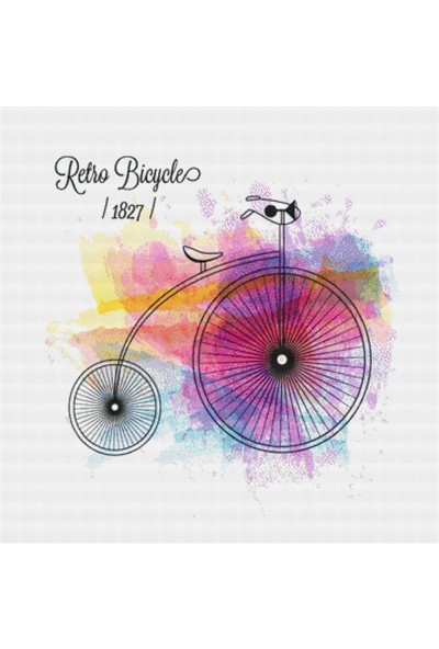 Movas Sanat Retro Bisiklet Elmas Mozaik Tablo Mozaik Puzzle 50 x 50cm E2020672 Movas Sanat Retro Bisiklet Elmas Mozaik Tablo Mozaik Puzzle 50 x 50cm E2020672