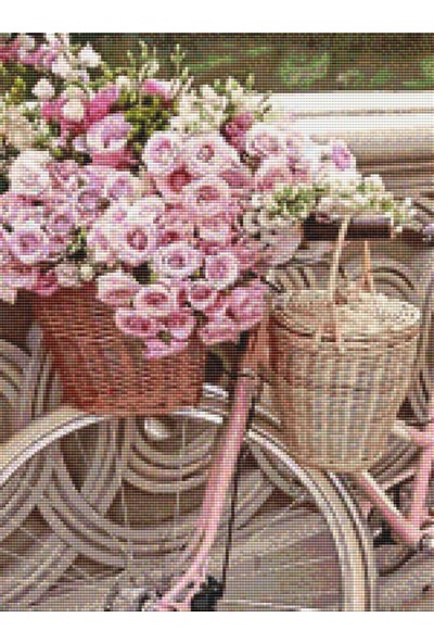 Movas Sanat Vintaj Pembe Bisiklet ve Güller Elmas Mozaik Tablo Mozaik Puzzle 40 x 50cm E20201321M Movas Sanat Vintaj Pembe Bisiklet ve Güller Elmas Mozaik Tablo Mozaik Puzzle 40 x 50cm E20201321M