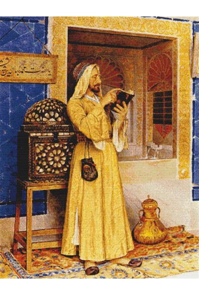 Movas Sanat Ab-ı Hayat Çeşmesi - Osman Hamdi Bey Elmas Mozaik Tablo Mozaik Puzzle 45 x 59cm E2020667