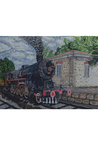 Movas Sanat Denizli-Çivril İstasyonu Elmas Mozaik Tablo Mozaik Puzzle 75 x 55cm E2020-1413-M Movas Sanat Denizli-Çivril İstasyonu Elmas Mozaik Tablo Mozaik Puzzle 75 x 55cm E2020-1413-M