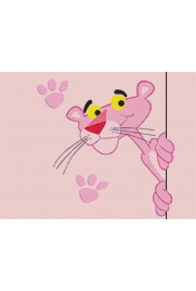 Movas Sanat Pembe Panter Elmas Mozaik Tablo Mozaik Puzzle 45 x 35cm E2020-1637-M Movas Sanat Pembe Panter Elmas Mozaik Tablo Mozaik Puzzle 45 x 35cm E2020-1637-M