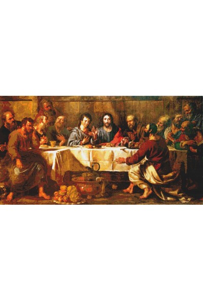 Movas Sanat Mesih'in Son Akşam Yemeği Elmas Mozaik Tablo Mozaik Puzzle 55 x 29cm E2020394 Movas Sanat Mesih'in Son Akşam Yemeği Elmas Mozaik Tablo Mozaik Puzzle 55 x 29cm E2020394