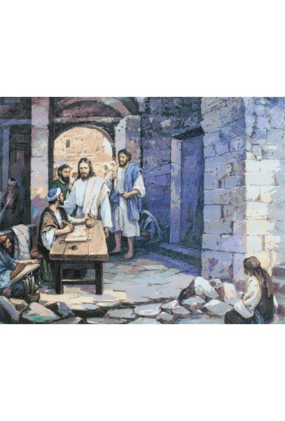 Movas Sanat Hz. İsa'nın Matta'yı Daveti Elmas Mozaik Tablo Mozaik Puzzle 50 x 40cm E2020446 Movas Sanat Hz. İsa'nın Matta'yı Daveti Elmas Mozaik Tablo Mozaik Puzzle 50 x 40cm E2020446