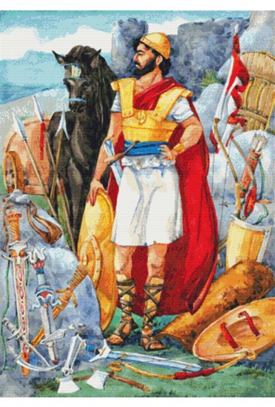 Movas Sanat Savaş Alanında Tarihi Bir Yahudi Askeri Elmas Mozaik Tablo Mozaik Puzzle 35 x 49cm Movas Sanat Savaş Alanında Tarihi Bir Yahudi Askeri Elmas Mozaik Tablo Mozaik Puzzle 35 x 49cm