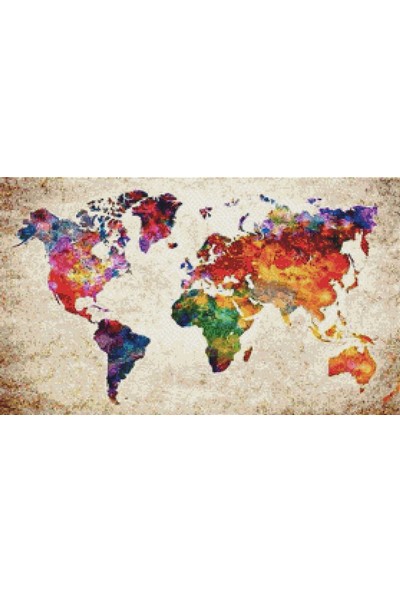 Movas Sanat Renkli Dünyamız Elmas Mozaik Tablo Mozaik Puzzle 70 x 40cm E2020-1375-M Movas Sanat Renkli Dünyamız Elmas Mozaik Tablo Mozaik Puzzle 70 x 40cm E2020-1375-M