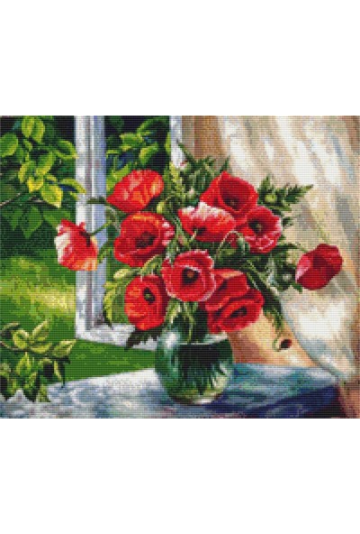 Movas Sanat Kırmızı Gelincikler Elmas Mozaik Tablo Mozaik Puzzle 50 x 40cm E2020-1576-M Movas Sanat Kırmızı Gelincikler Elmas Mozaik Tablo Mozaik Puzzle 50 x 40cm E2020-1576-M