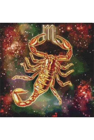 Movas Sanat Akrep Burç'u Elmas Mozaik Tablo Mozaik Puzzle 45 x 45cm E20201304M Movas Sanat Akrep Burç'u Elmas Mozaik Tablo Mozaik Puzzle 45 x 45cm E20201304M